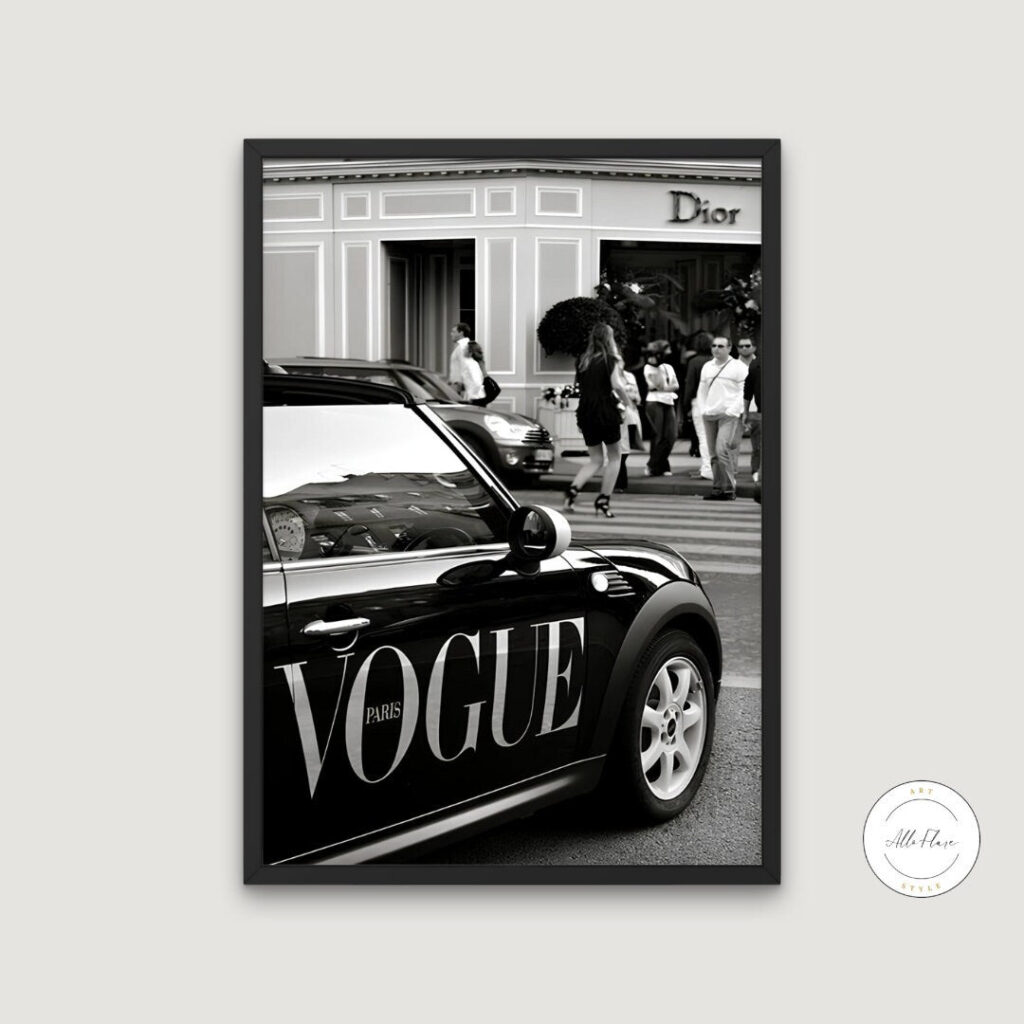 Black & White Vogue Cooper Poster | AlloFlare Printable Art