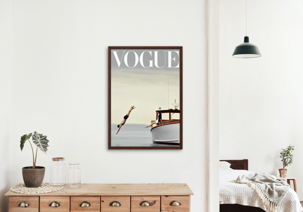 Set of 3 Coastal Vogue Posters | AlloFlare Fashion Posters