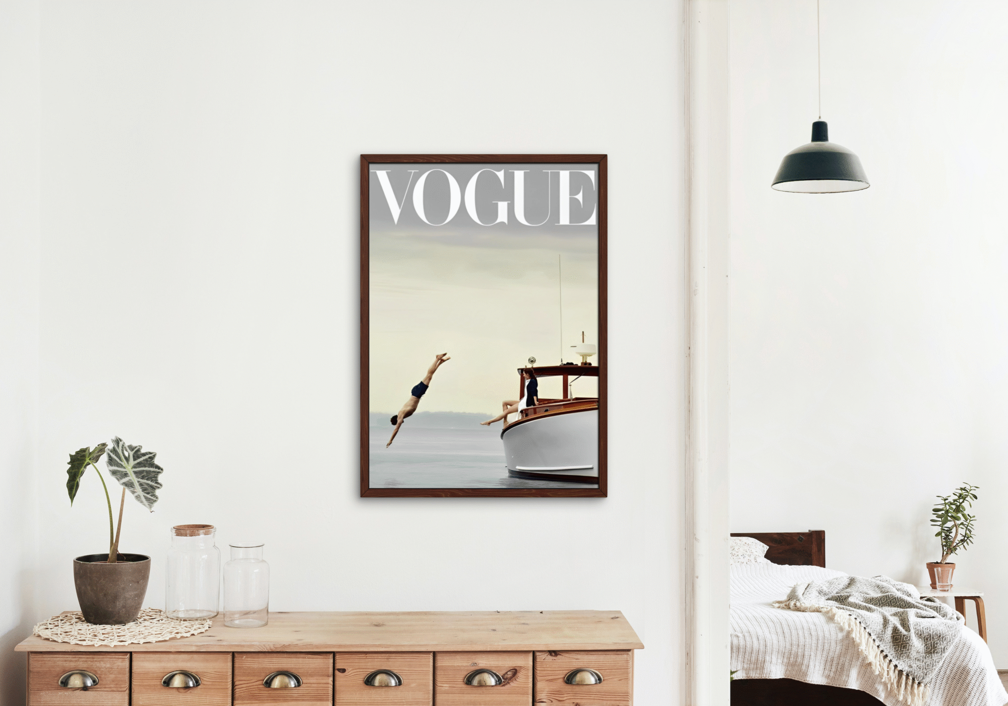 Set of 3 Coastal Vogue Posters | AlloFlare Fashion Posters